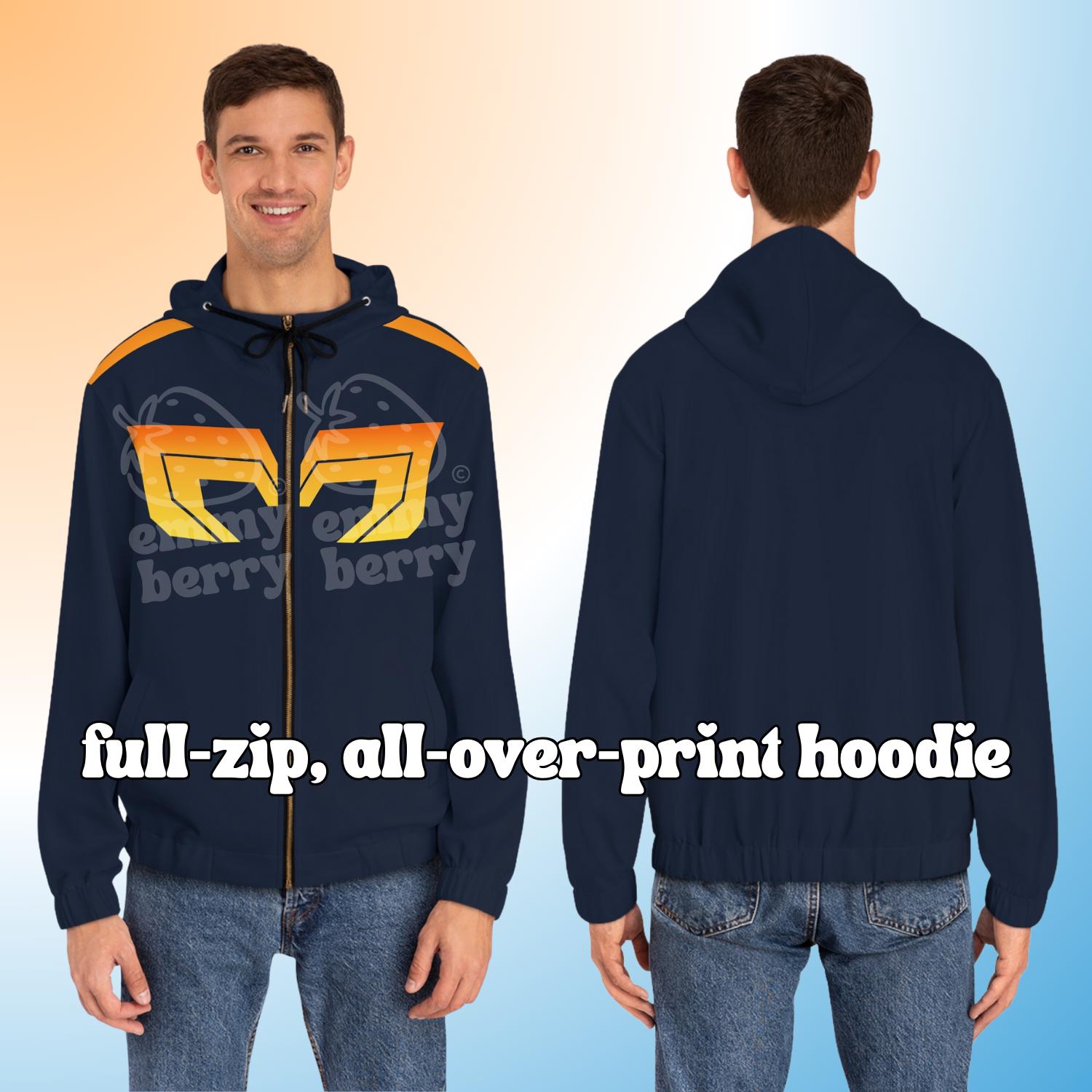Dispatch Robert Robertson Cosplay Hoodie | Mecha Man Suit Zip-up Jacket ...