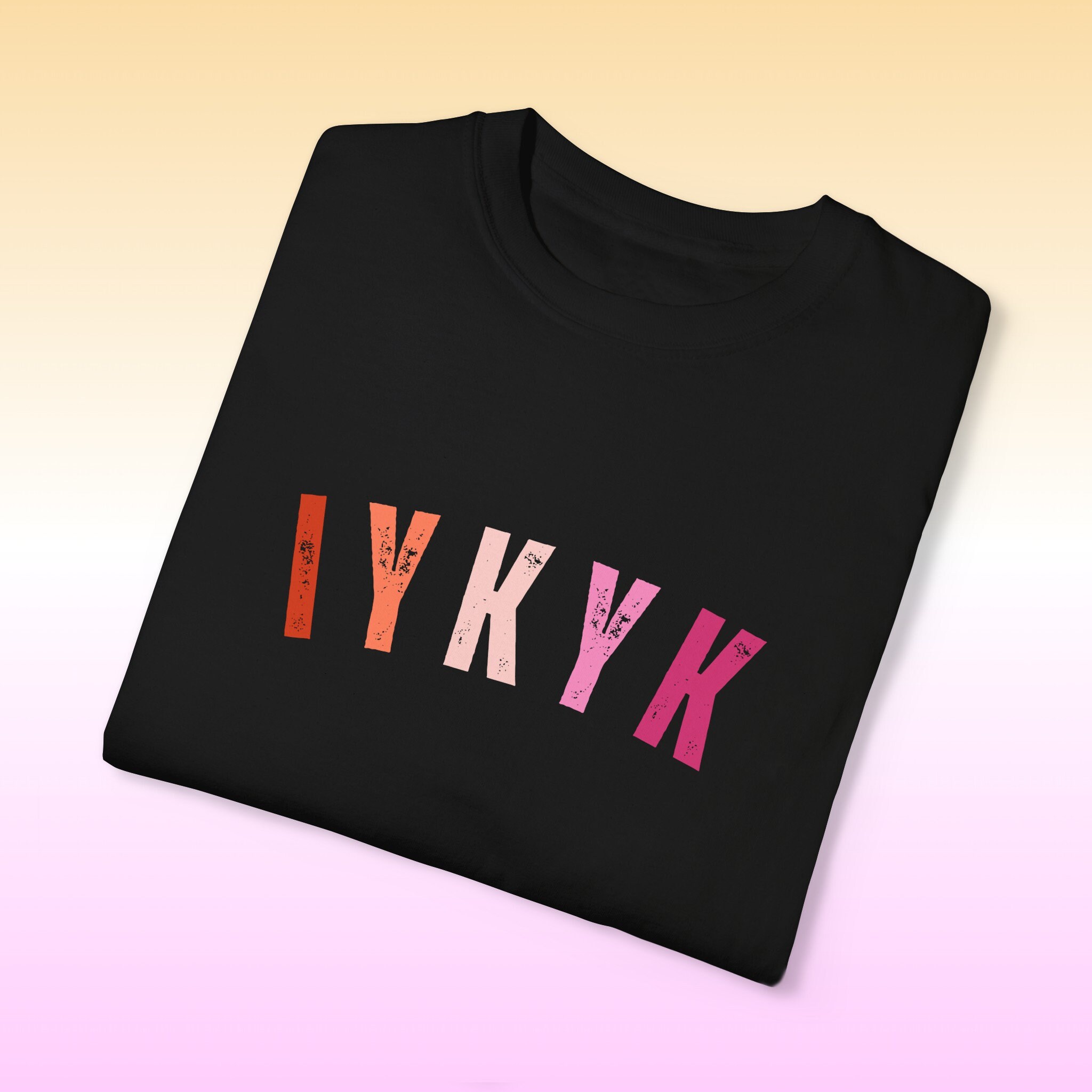 IYKYK Subtle Lesbian Pride Shirt Comfort Colors, Sapphic Pride ...