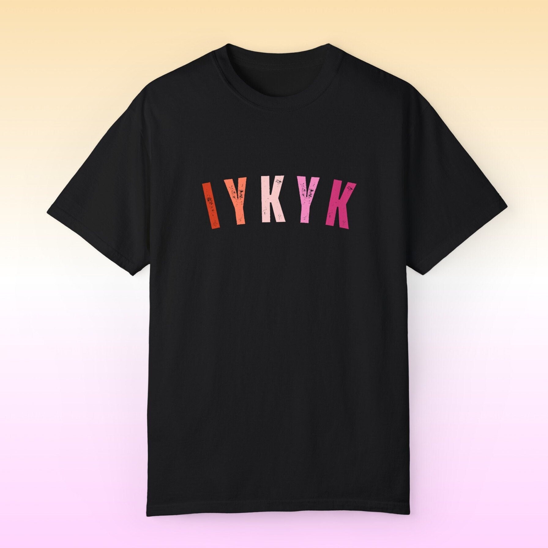 IYKYK Subtle Lesbian Pride Shirt Comfort Colors, Sapphic Pride ...