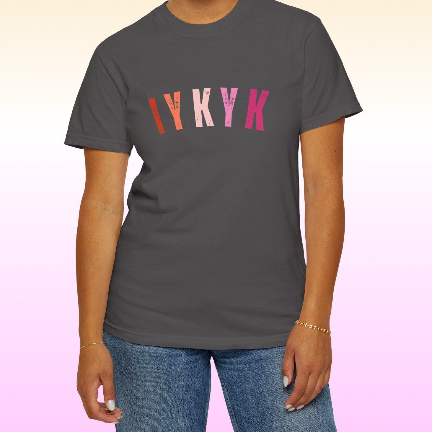 IYKYK Subtle Lesbian Pride Shirt Comfort Colors, Sapphic Pride ...