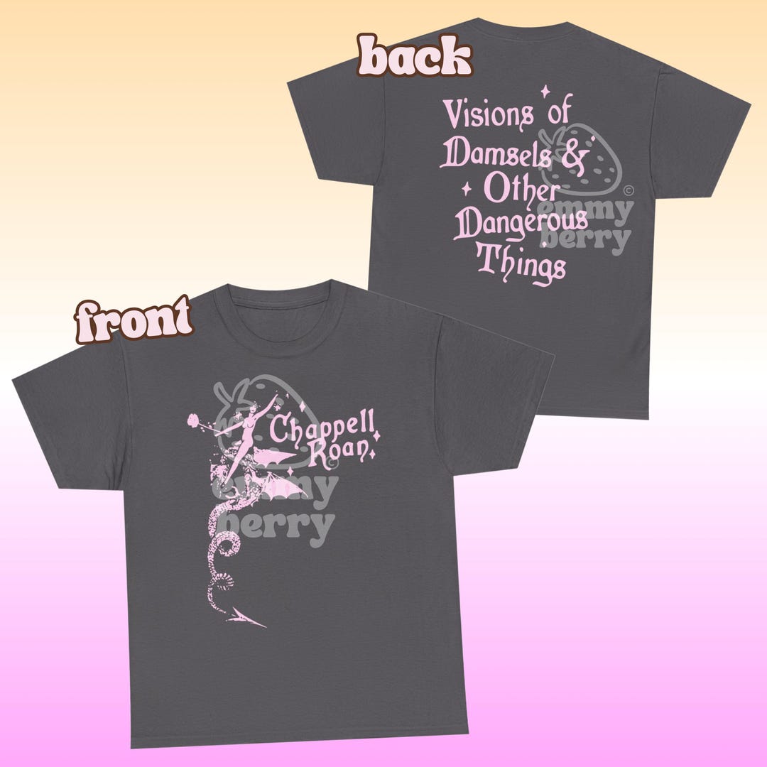Damsels Tour Grey T-shirt | Sapphic Concert Merch - Etsy