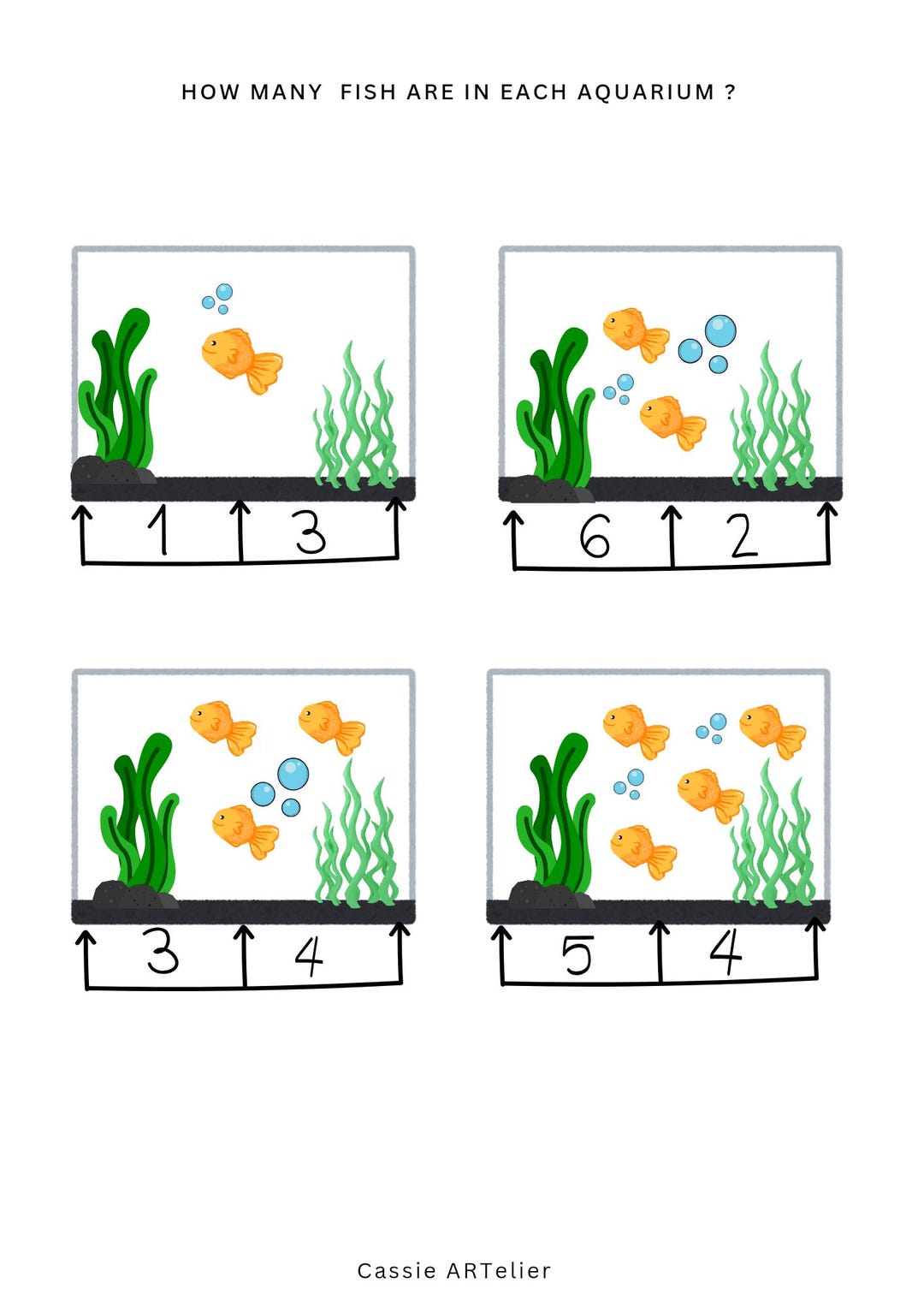 NUMBERS - Learning Exercises - Etsy