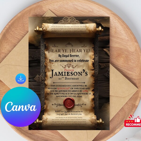 Scroll Invitations - Etsy