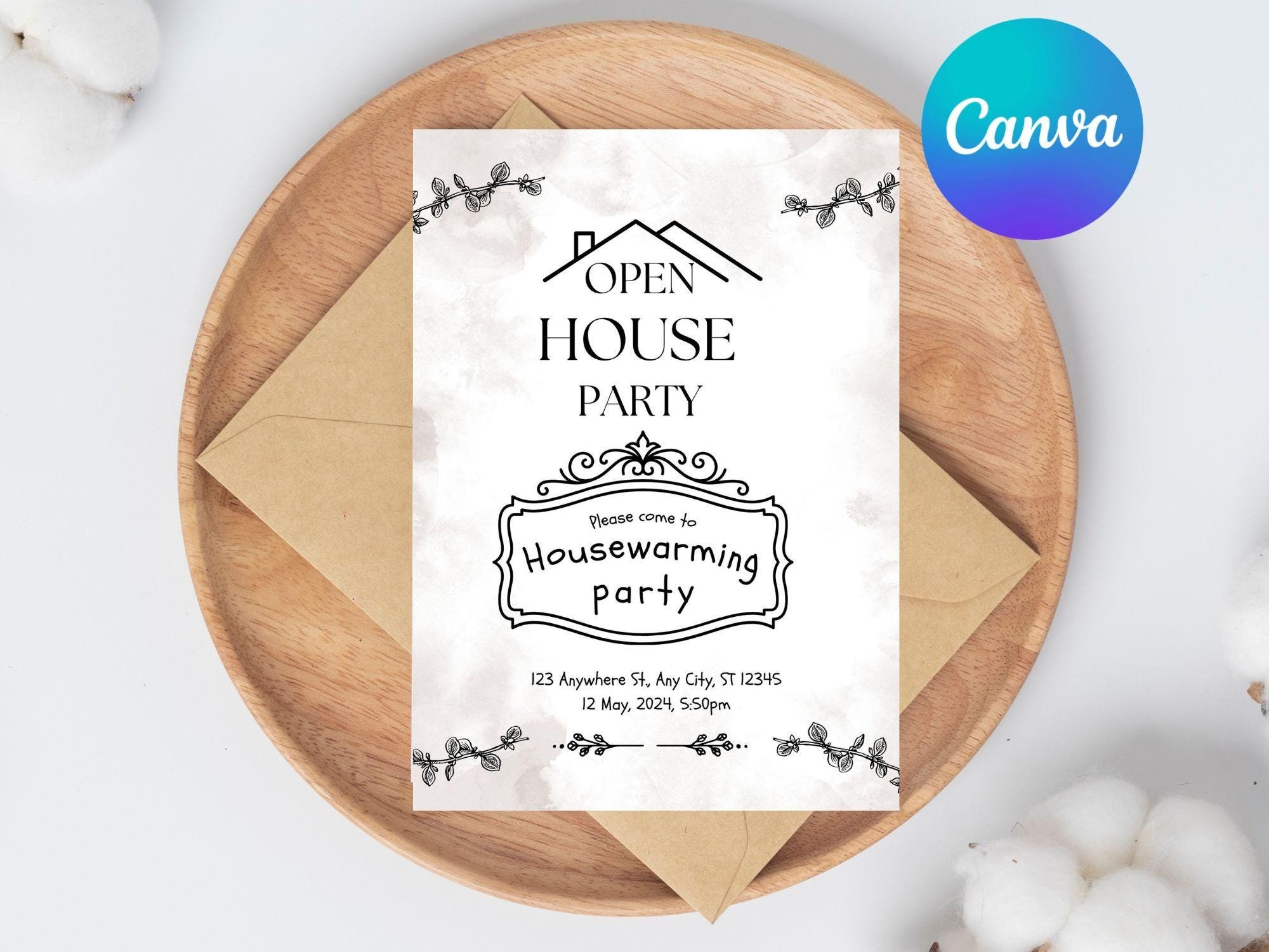 Housewarming Invite Template, Digital House Warming Invitation Video ...