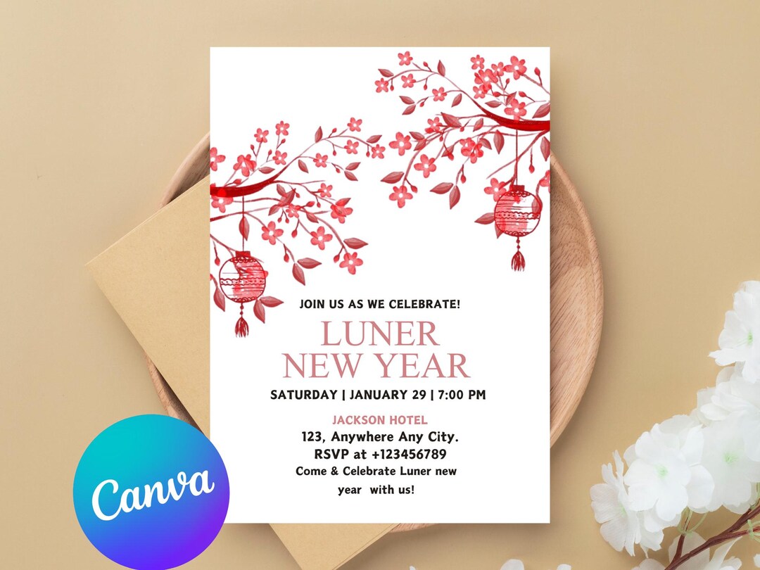 Chinese New Year Card Template|2025 Snake New Year | Chinese ...