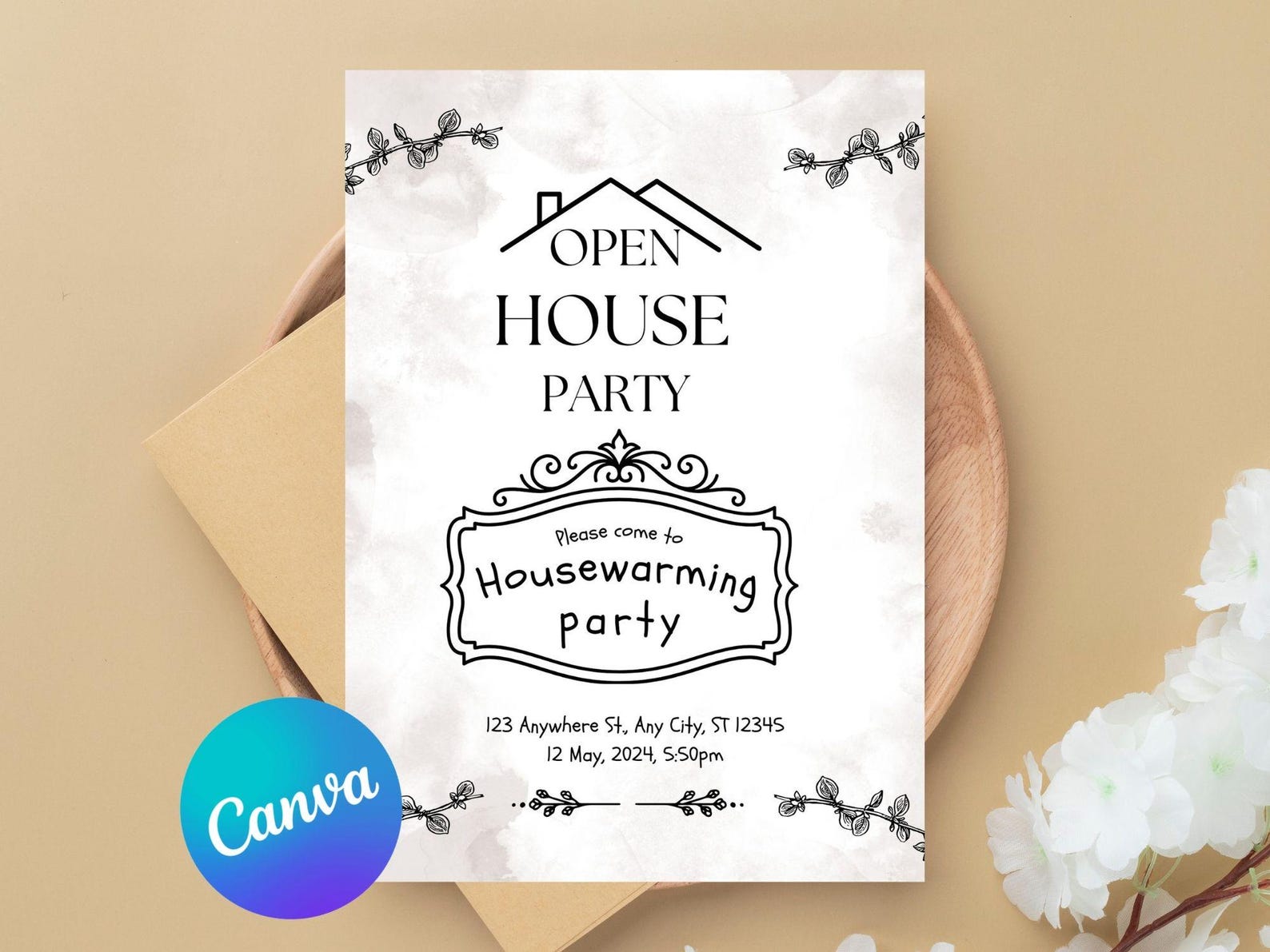 Housewarming Invite Template, Digital House Warming Invitation Video ...
