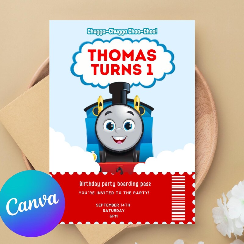 Thomas Invitation - Etsy