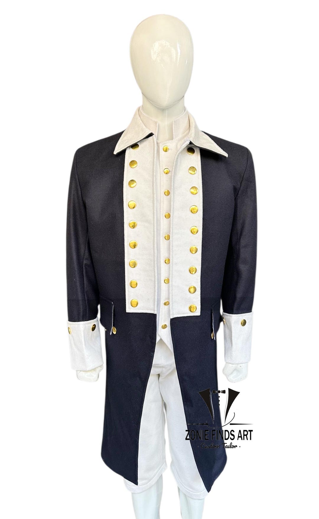 Alexander Hamilton Military Coat | Revolutionary War Frock Uniform ...