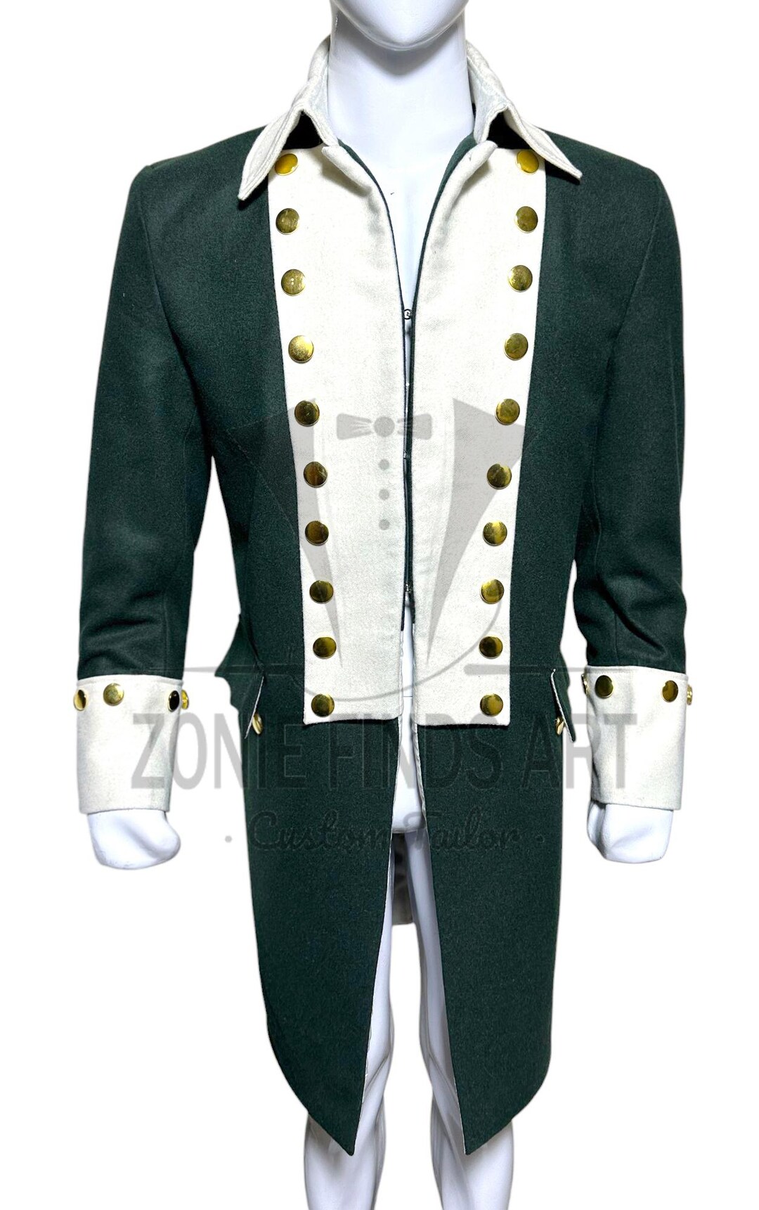 18th Century Regimental Uniform | Men's Revolutionary War Jacket ...
