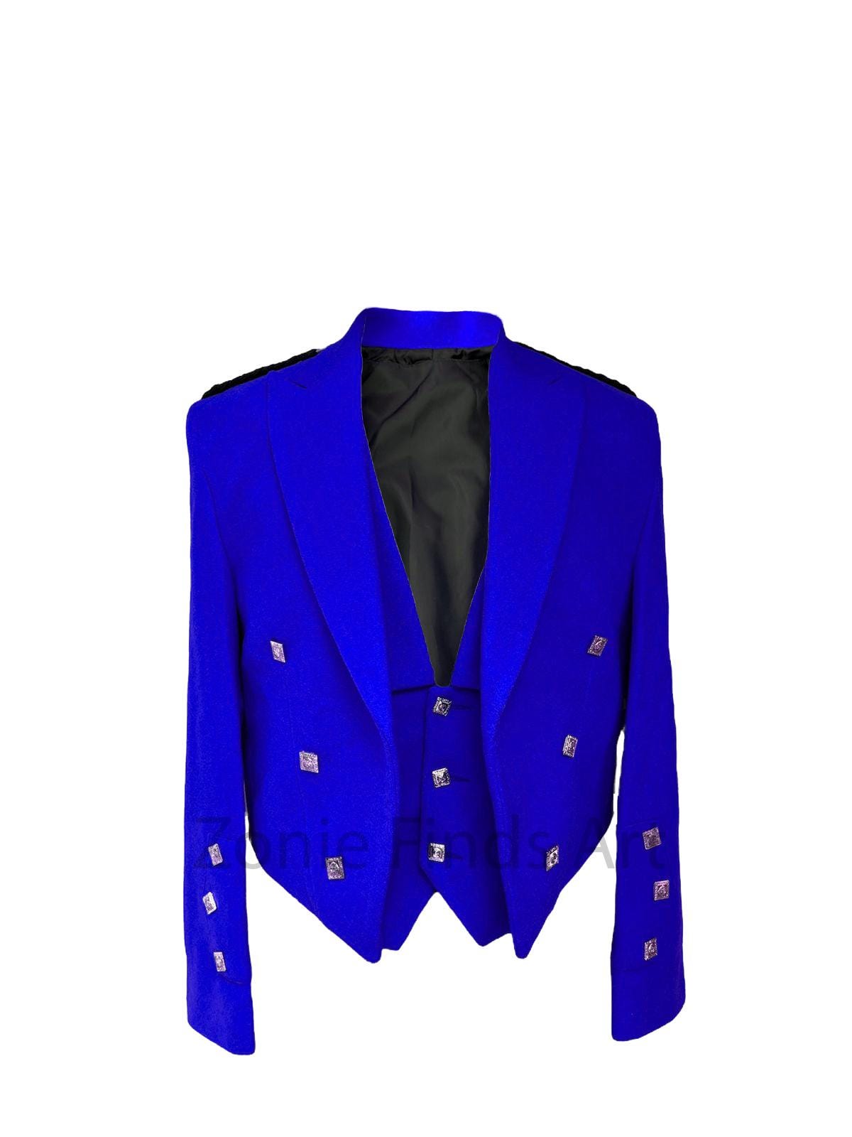 Handmade Scottish Red Prince Charlie Jacket With Vest 100% Wool Men's ...