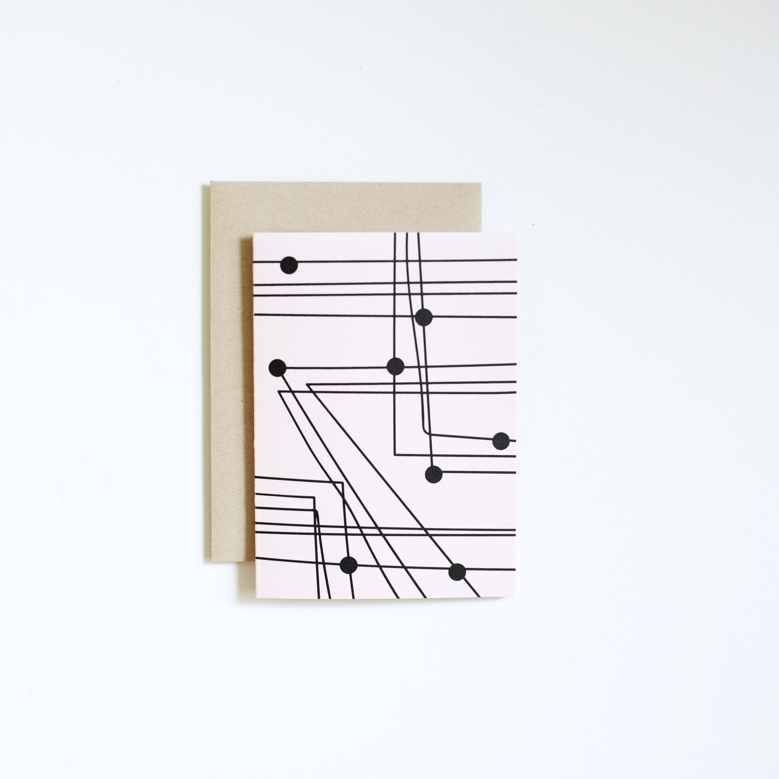 Notecards set of 4 TRANSIT Blank Card Art Cards - Etsy