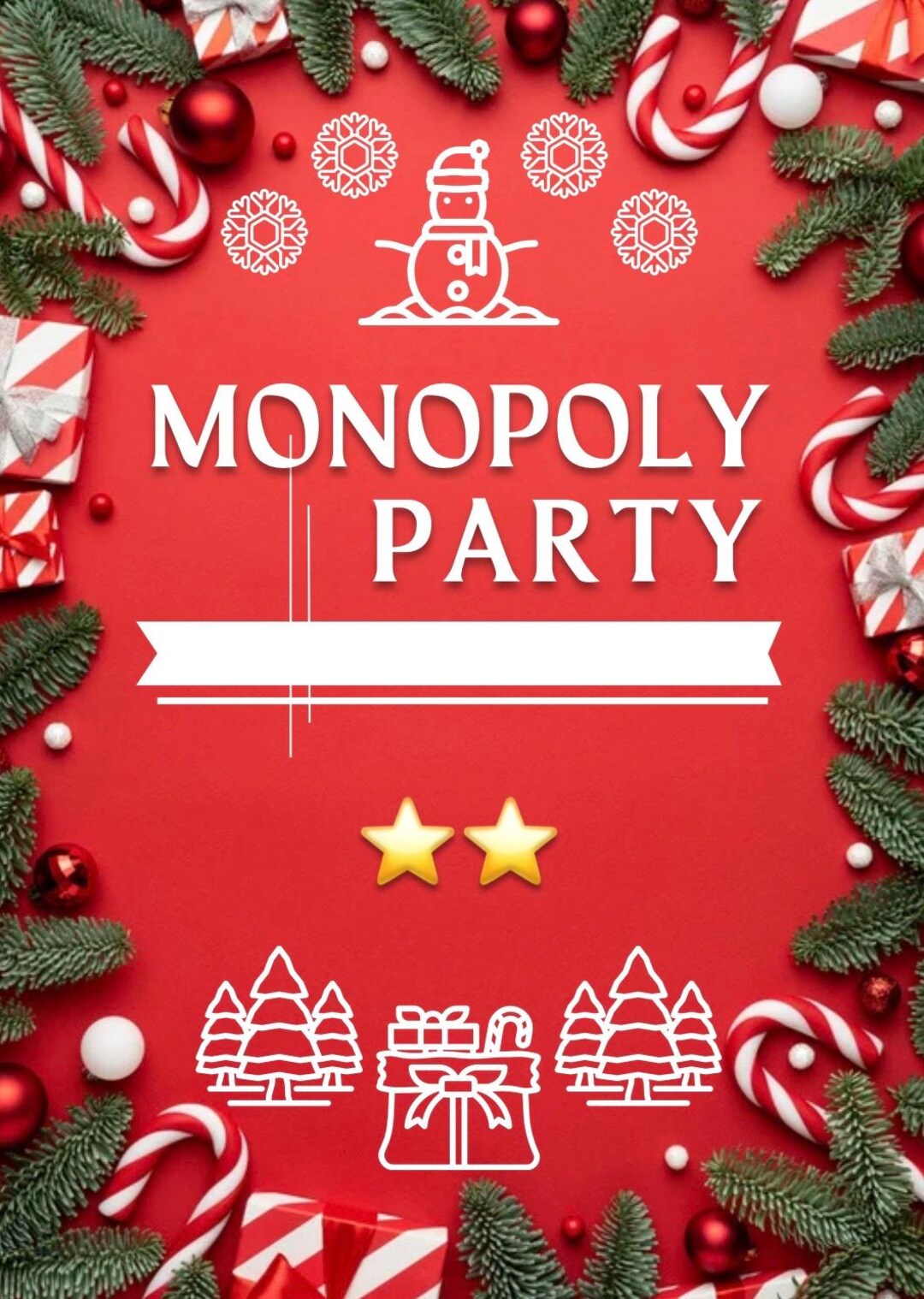 2 Star Sticker MONOPOLY STICKER - Etsy