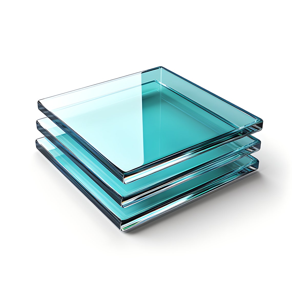 Abstract Colorful Glass Wall Art Vibrant Tempered Glass Decor Modern ...