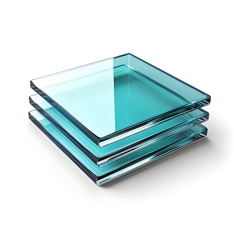 Abstract Colorful Glass Wall Art - Vibrant Tempered Glass Decor ...