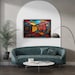 Abstract Geometric Stained Glass Wall Art: Tempered Glass Decor - Etsy