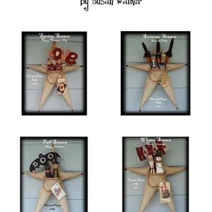Primitive Four Seasons Star Door Greeter Epattern - Etsy