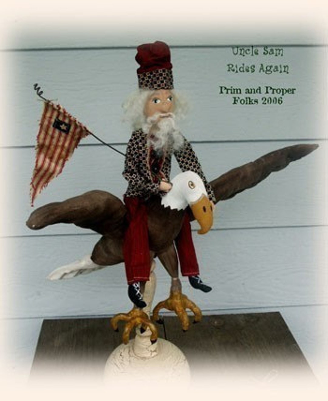 Primitive Folk Art American Bald Eagle Epattern - Etsy