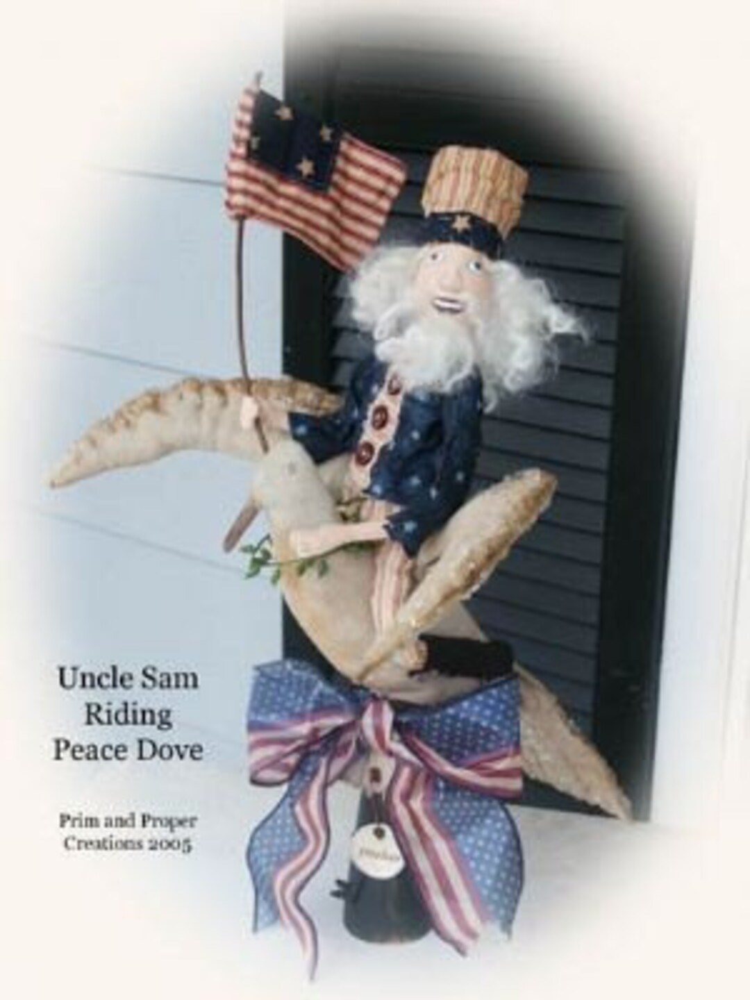 Uncle Sam Rides a Peace Dove Epattern - Etsy