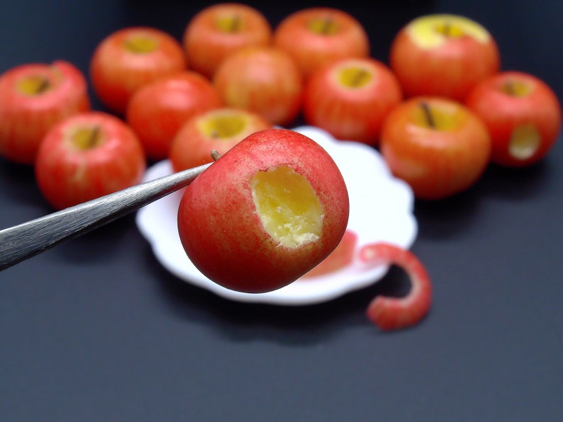 1/12 Scale Realistic Miniature Apple- Dollhouse Food | Fake Food ...