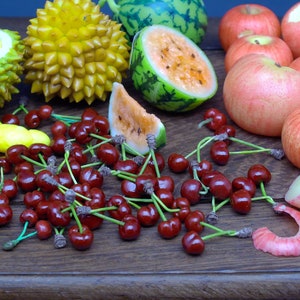 1/12 Scale Realistic Miniature Apple- Dollhouse Food | Fake Food ...