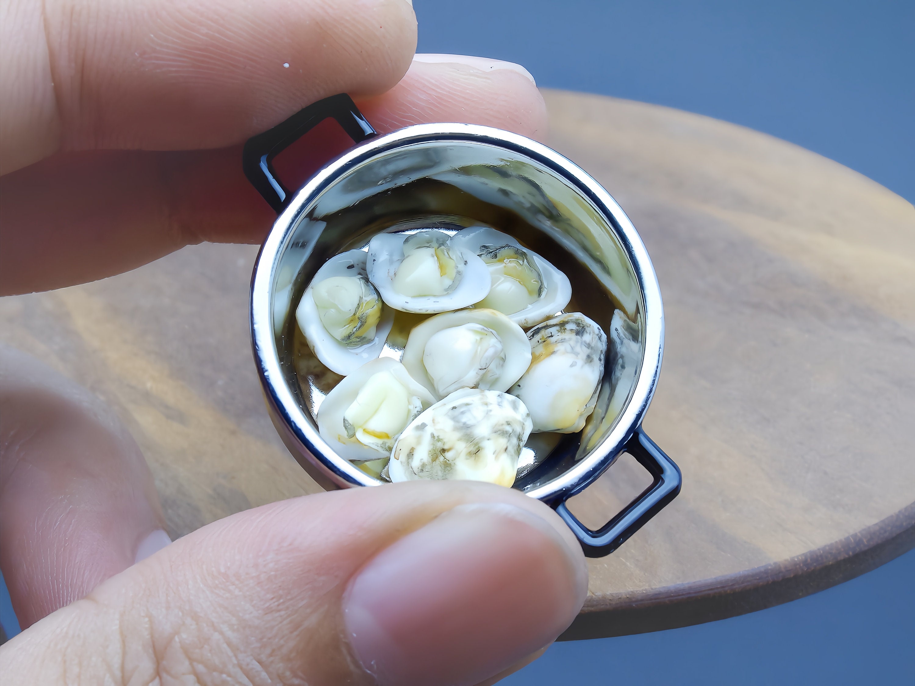 1/12 Scale Realistic Miniature Clam - Dollhouse Food | Fake Food ...