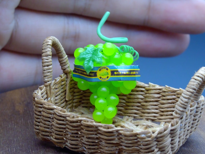 1/12 Scale Realistic Miniature Grapes - Dollhouse Food | Fake Food ...