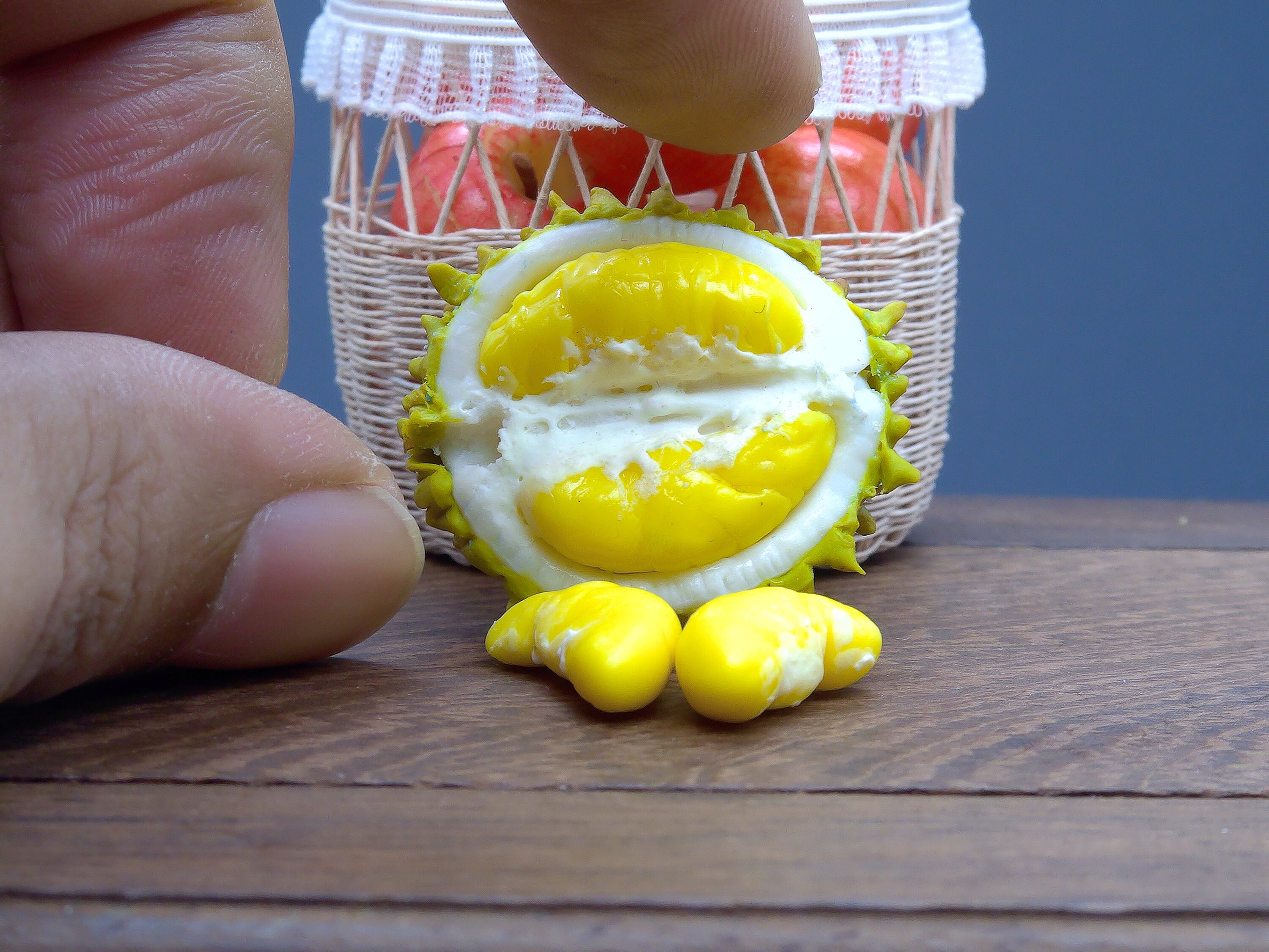 1:12 Scale Realistic Miniature Durian - Dollhouse Food | Fake Food ...