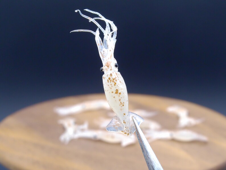 1:12 Scale Realistic Miniature Squid Dollhouse Food Fake Food ...