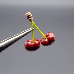 Realistic 1/12 Scale Miniature Resin Clay Cherry, Dollhouse Food - Etsy