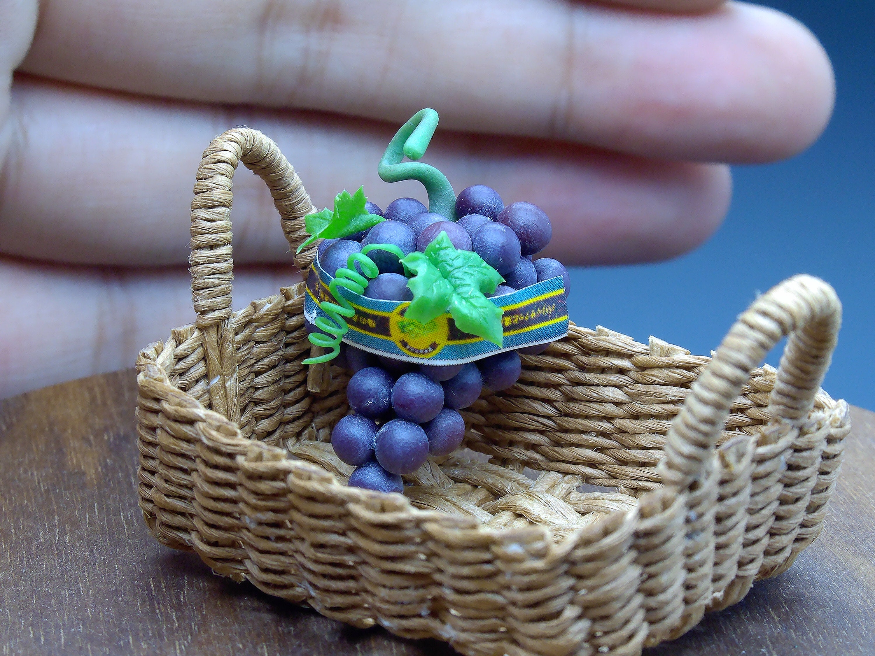 1/12 Scale Realistic Miniature Grapes - Dollhouse Food | Fake Food ...