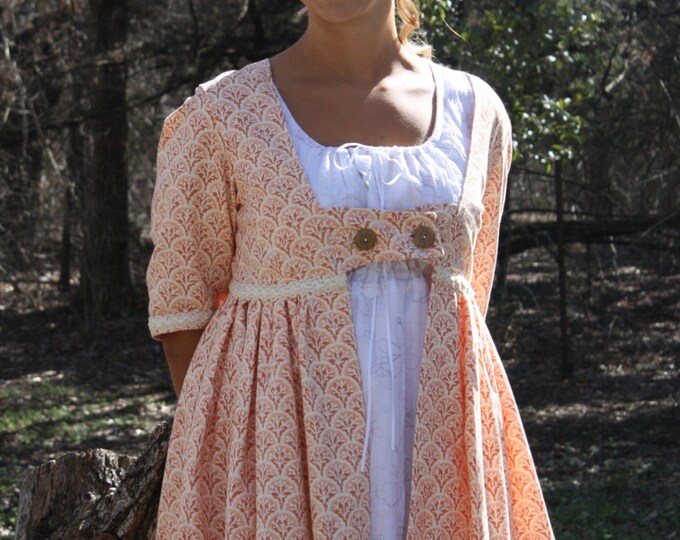 Regency Open Robe Jane Austen Era Jacket, as Seen in Sense and ...