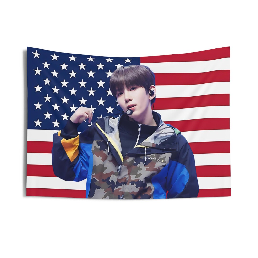 Riize Shotaro Flag Banner, Riize Shotaro American Flag Tapestry, Riize ...