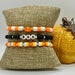 Halloween Bracelet | Fall Bracelet | Pumpkin Bracelet | Heishi Bead ...