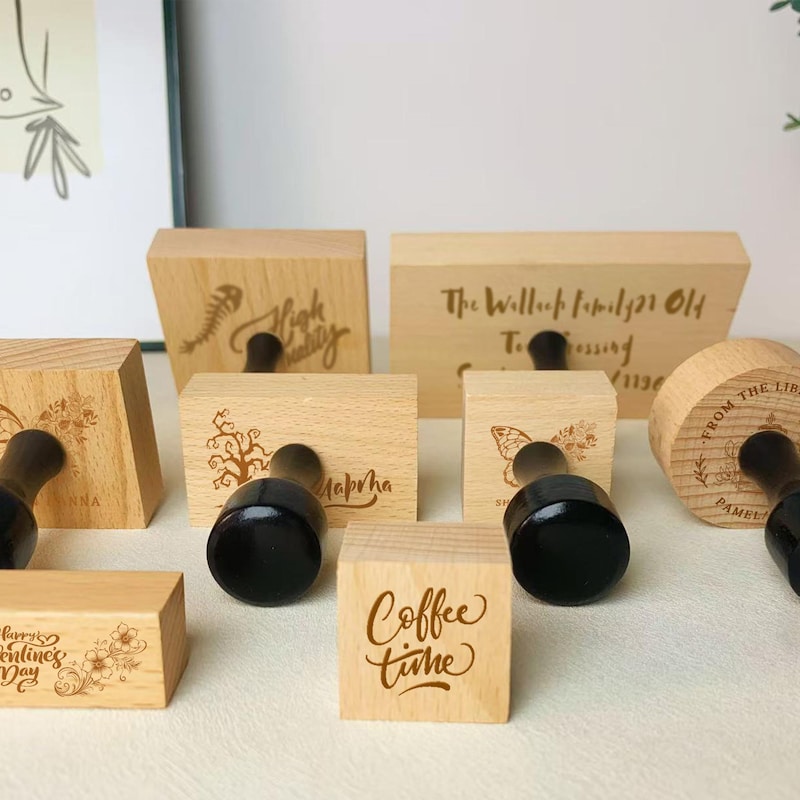 Library Stamp Large - Etsy