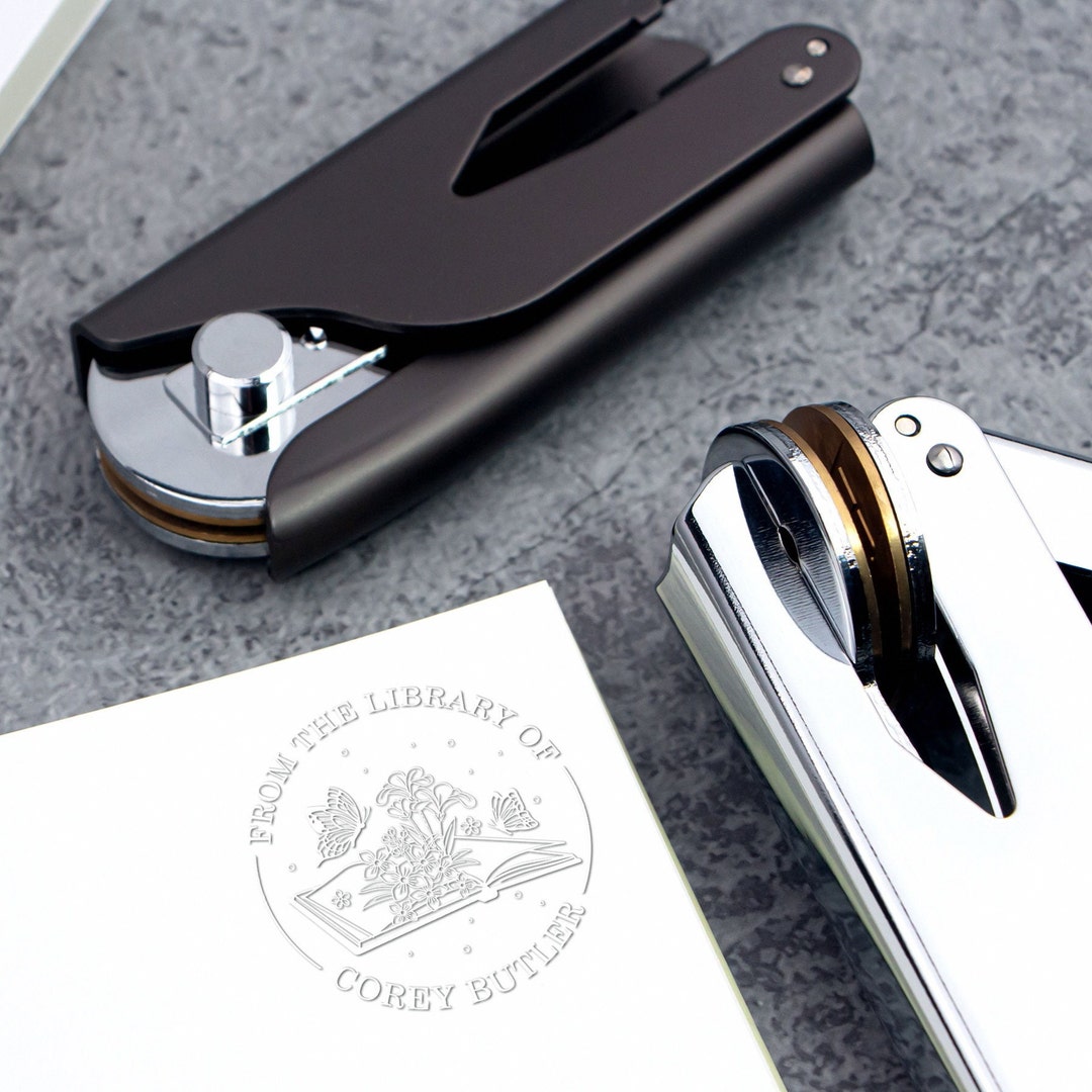 Personalised Book Embosser | Custom Any Logo | From the Library of Book ...