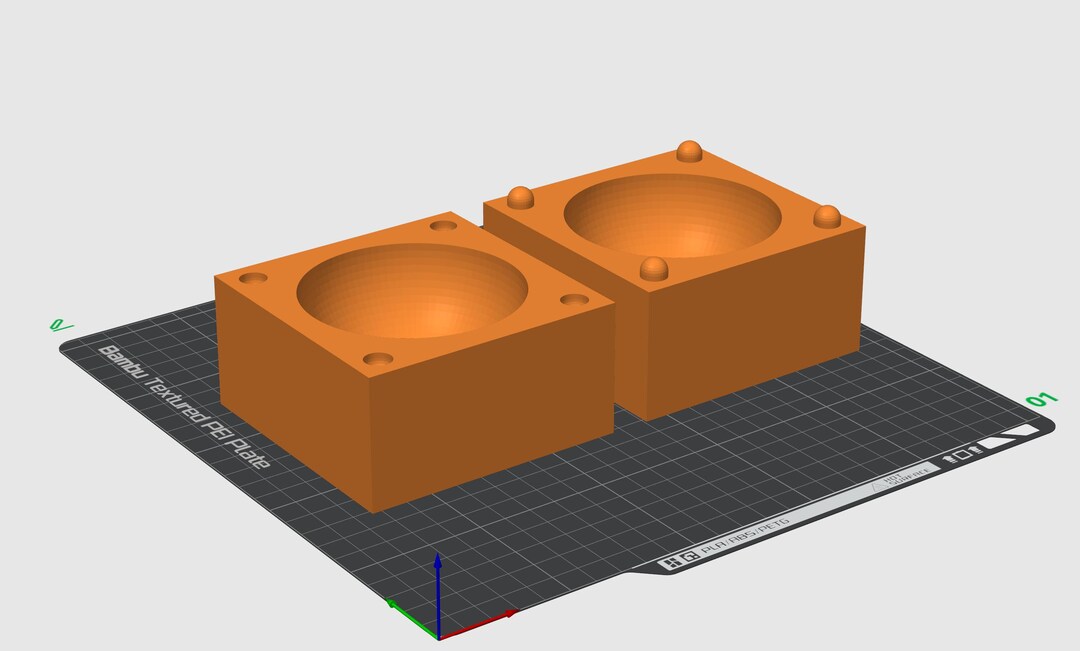 3D Model for Indentation Molds – Hemispheres With 80 Mm Diameter – for ...