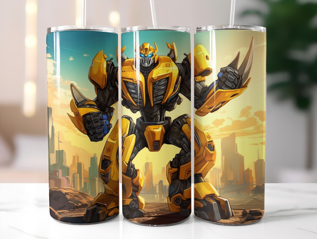 Bumblebee Tumbler Wrap PNG, Transformers,straight Skinny Tumbler Wrap ...