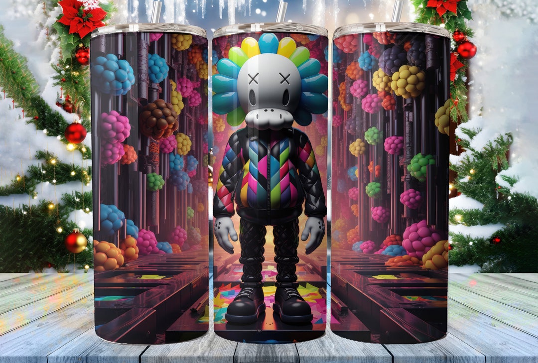 Kaws 20 Oz Tumbler Wrap, Kaws Stickers,sublimation Tumbler Design, Kaws ...