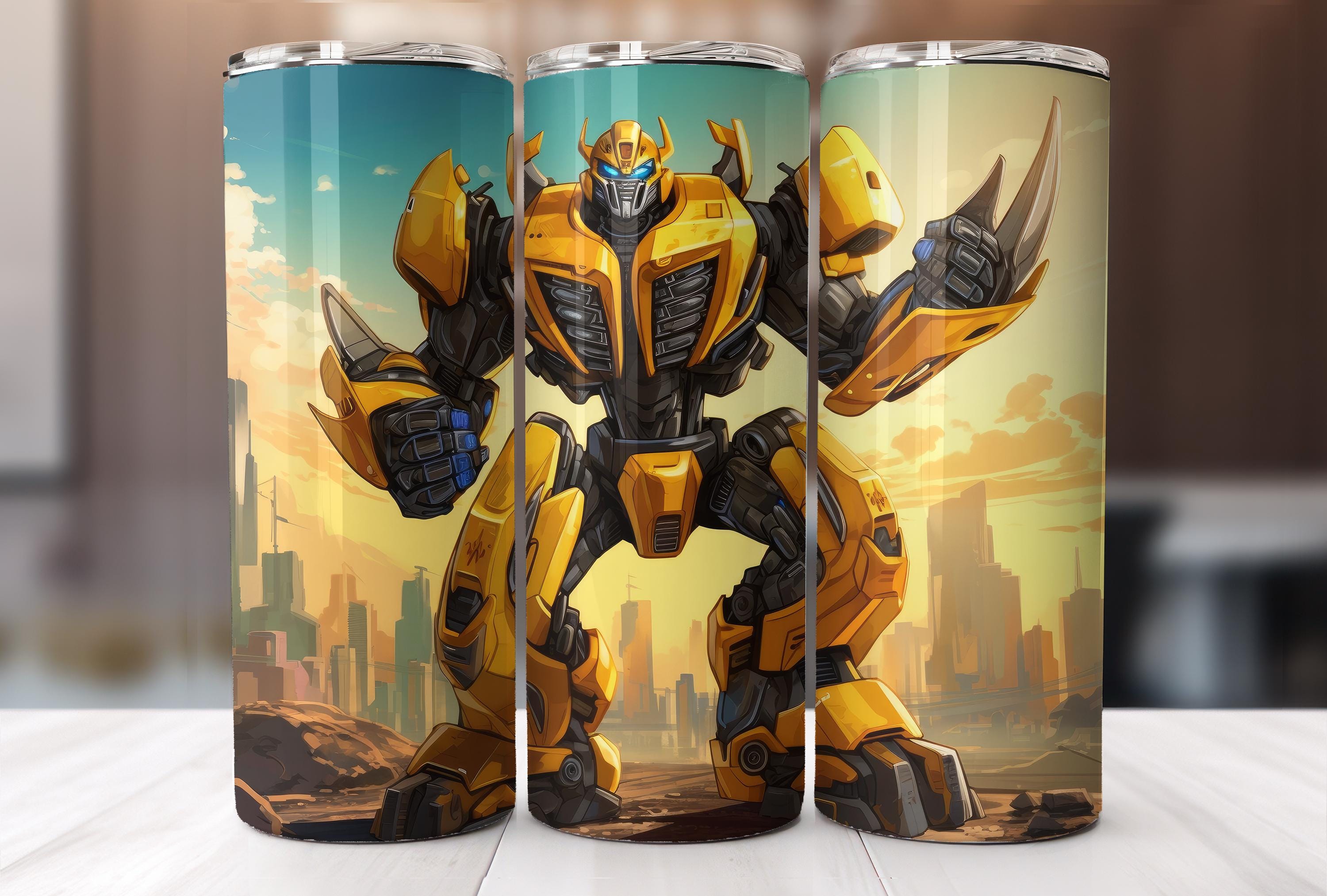 Bumblebee Tumbler Wrap PNG, Transformers,straight Skinny Tumbler Wrap ...