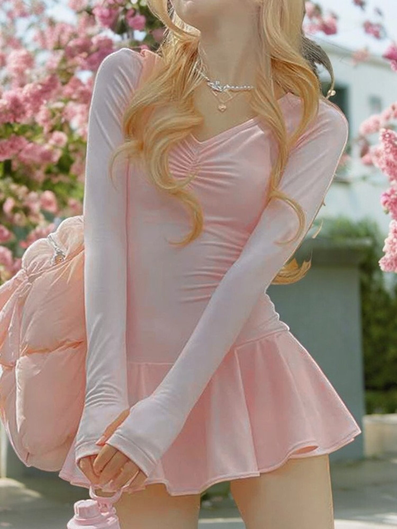 Mini Dress Women Pink Hotsweet Short Dress,pink A-line Mini Dress Pink ...