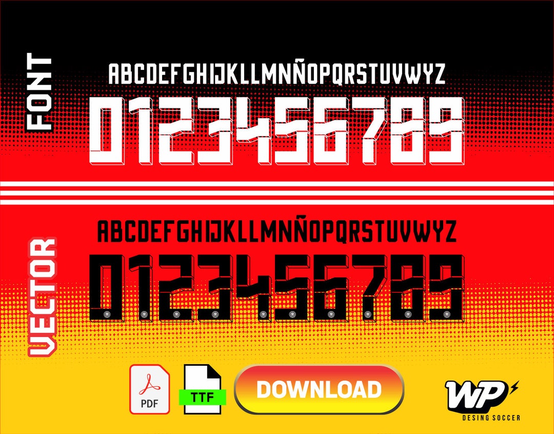 Font Germany National Team 2024 Otf and Vector - Etsy