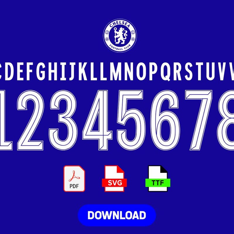 Premier League Font - Etsy