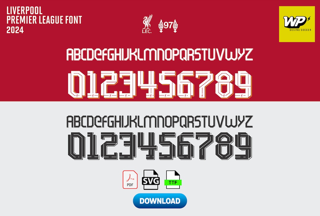 Font Liverpool 2024 Svg Ttf Otf - Etsy