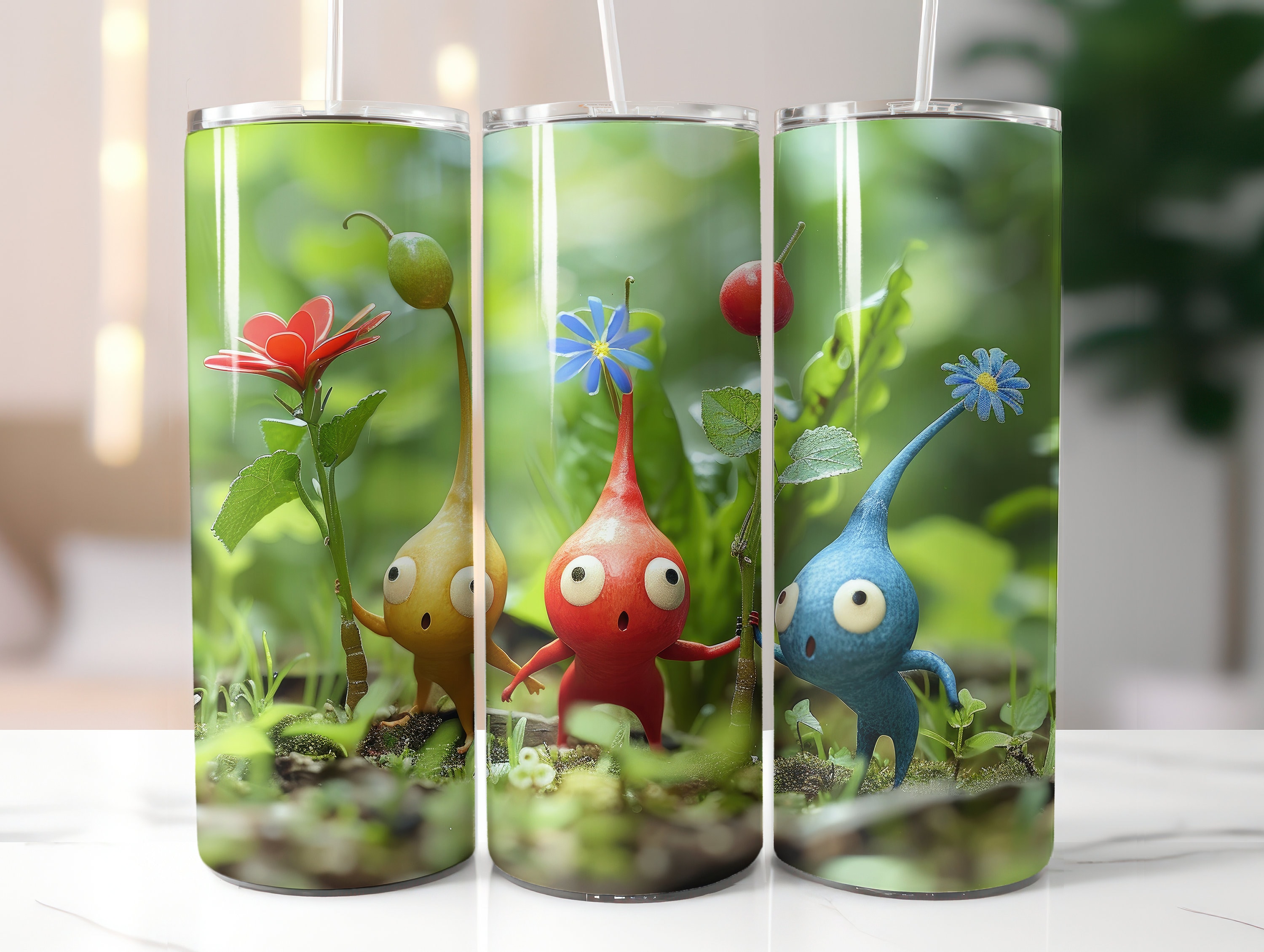 Pikmin Tumbler Wrap, 20oz Sublimation Design (PNG) - Etsy