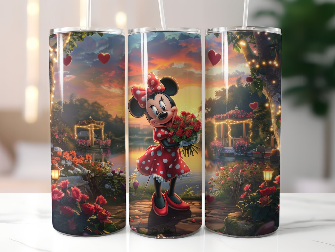 Minnie Mouse Tumbler Wrap, 20oz Minnie Mouse Wrap PNG, Tumbler ...
