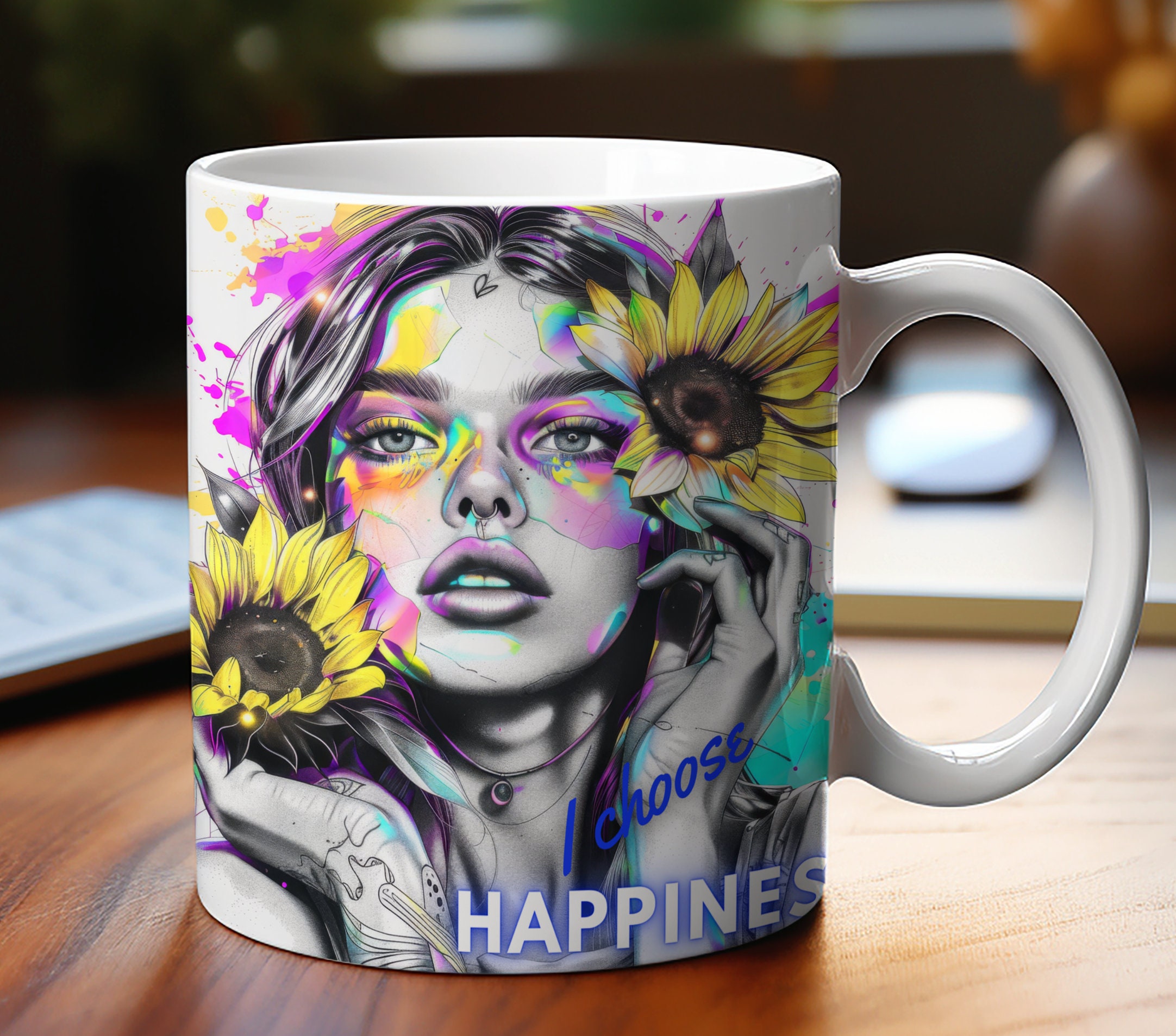 Daily Affirmations Mug Wrap Bundle Sublimation Mug Designs Templates ...