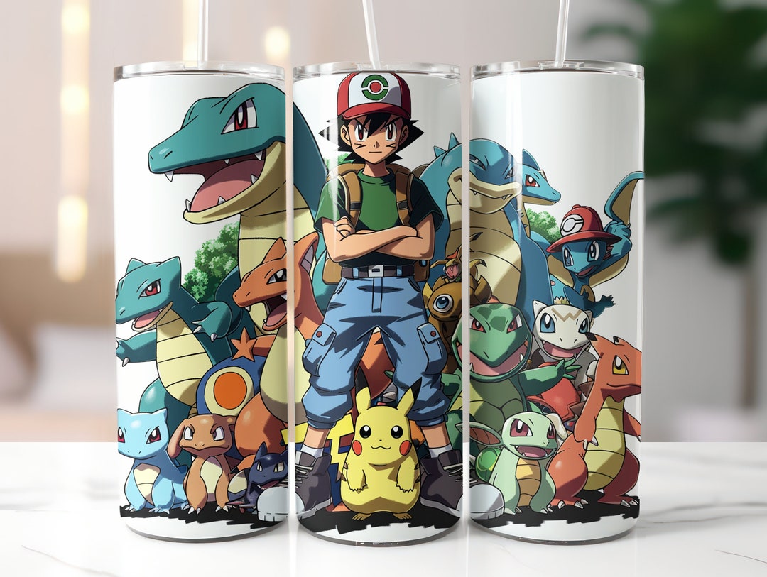 Pokemon Tumbler Wrap, 20oz Skinny Tumbler Pokemon Wrap PNG, Tumbler ...