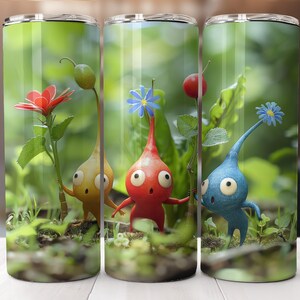 Pikmin Tumbler Wrap, 20oz Sublimation Design (PNG) - Etsy