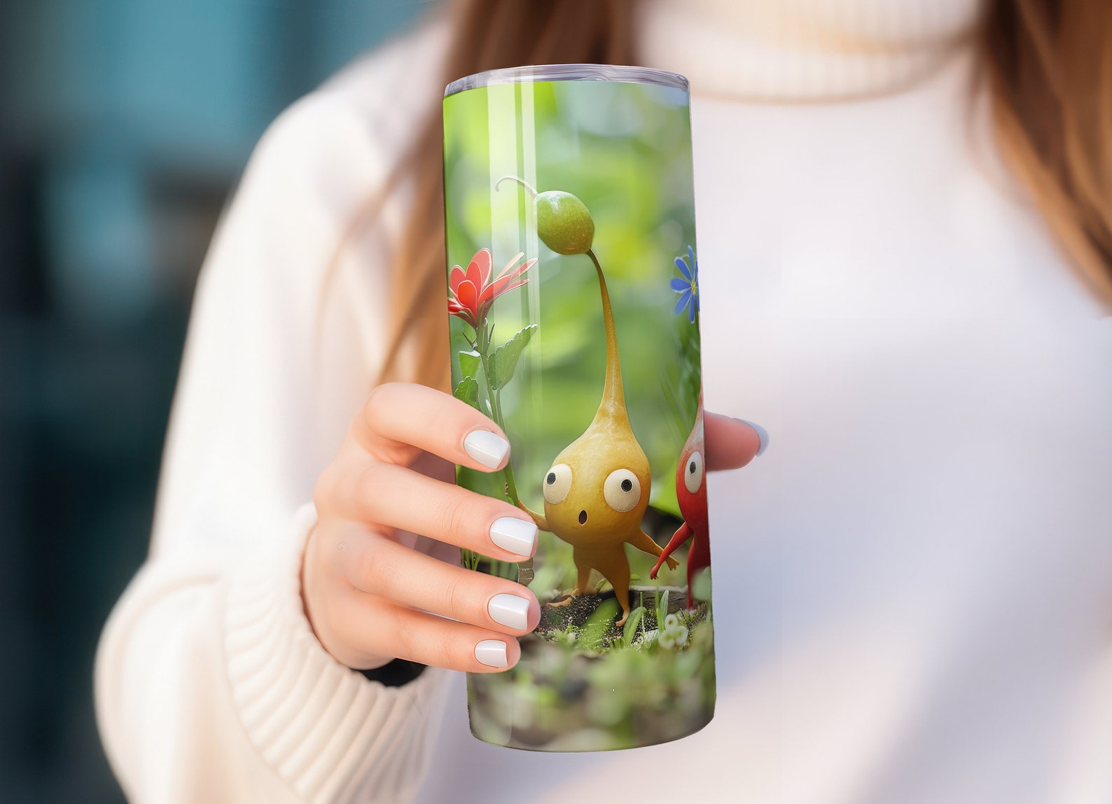 Pikmin Tumbler Wrap, 20oz Pikmin Wrap PNG, Tumbler Sublimation Design ...