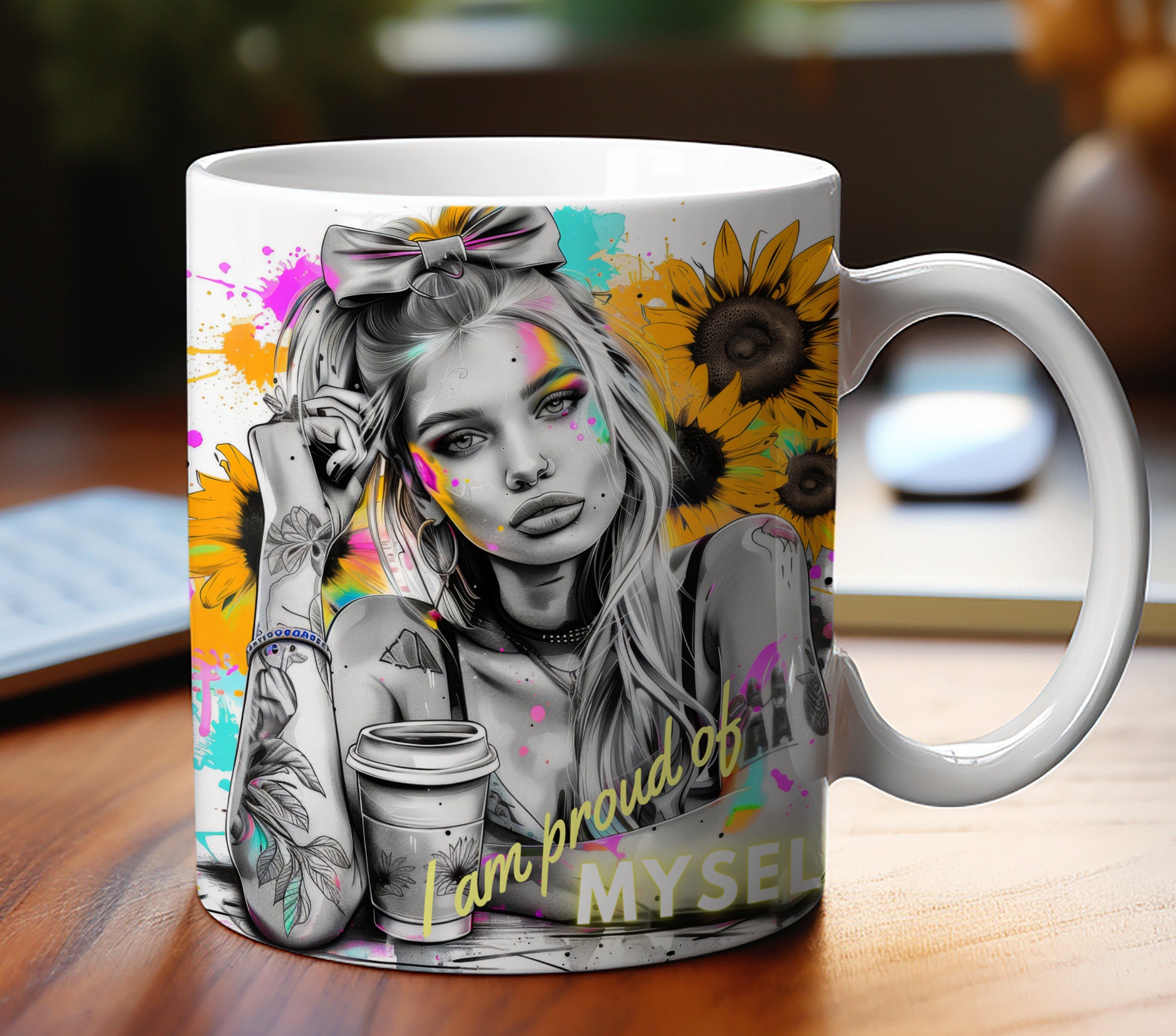 Daily Affirmations Mug Wrap Bundle Sublimation Mug Designs Templates ...